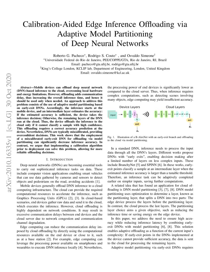 Calibration Aided Edge Inference Offloading Via Adaptive Model