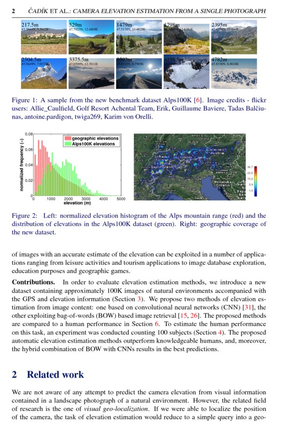 Camera Elevation Estimation from a Single Mountain Landscape Photograph ...