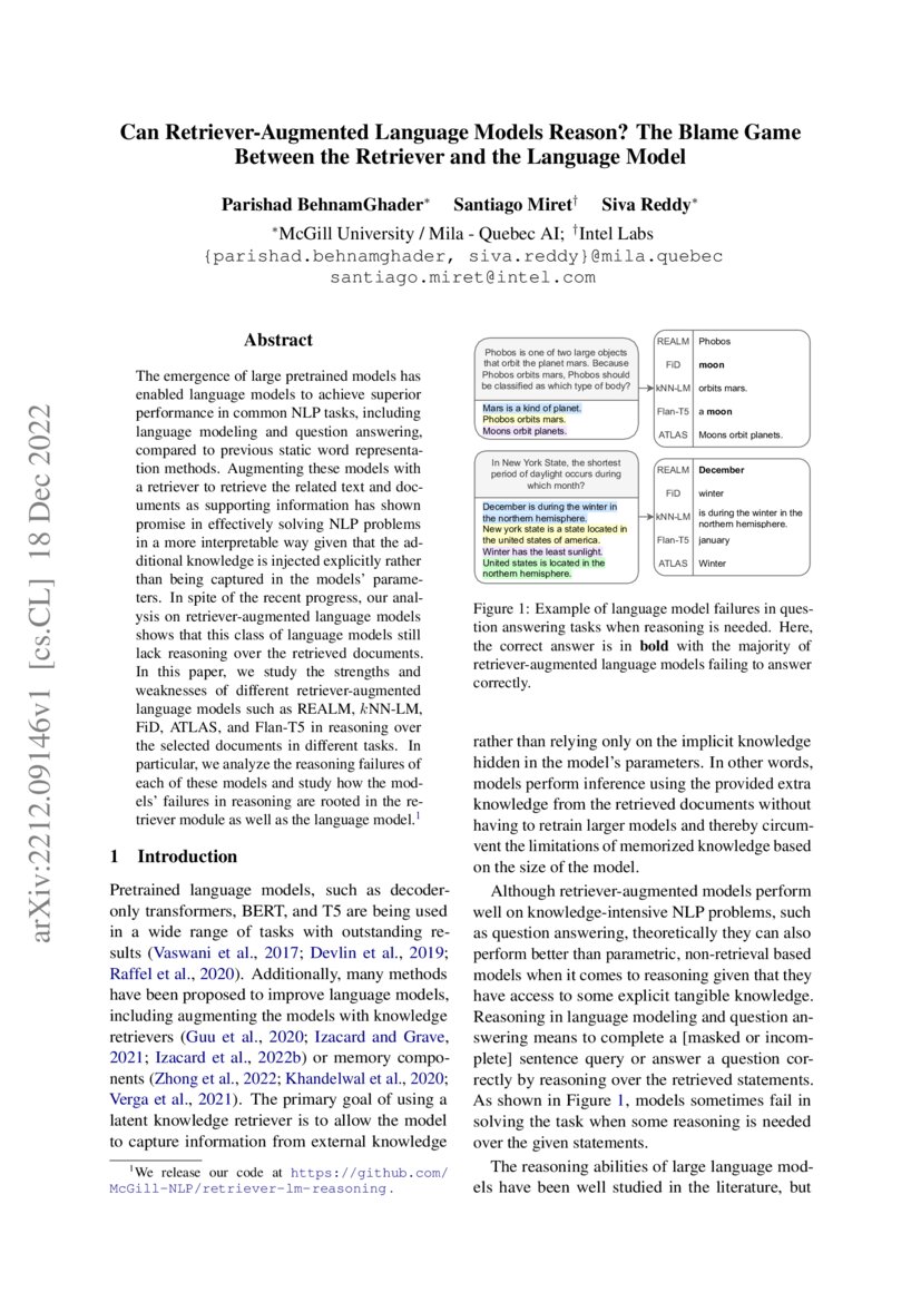 Can Retriever Augmented Language Models Reason The Blame Game Between The Retriever And The