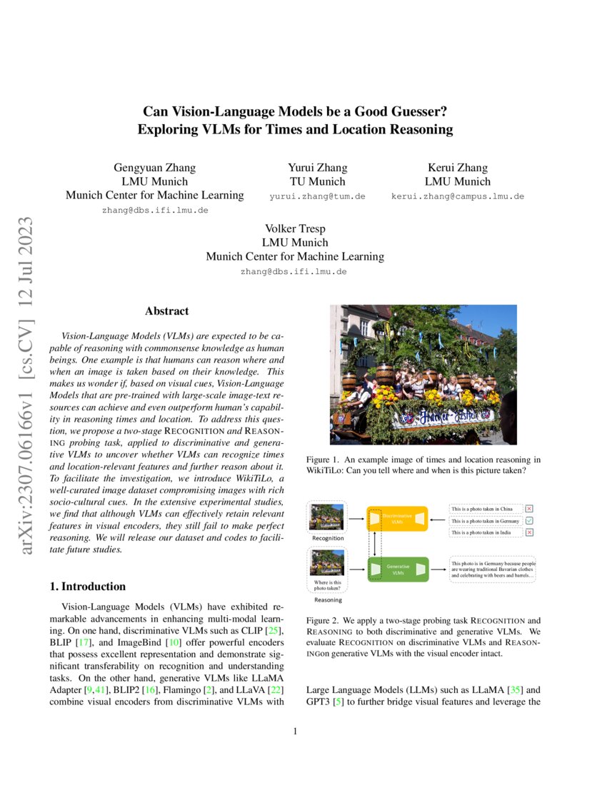 Can Vision Language Models Be A Good Guesser Exploring Vlms For Times