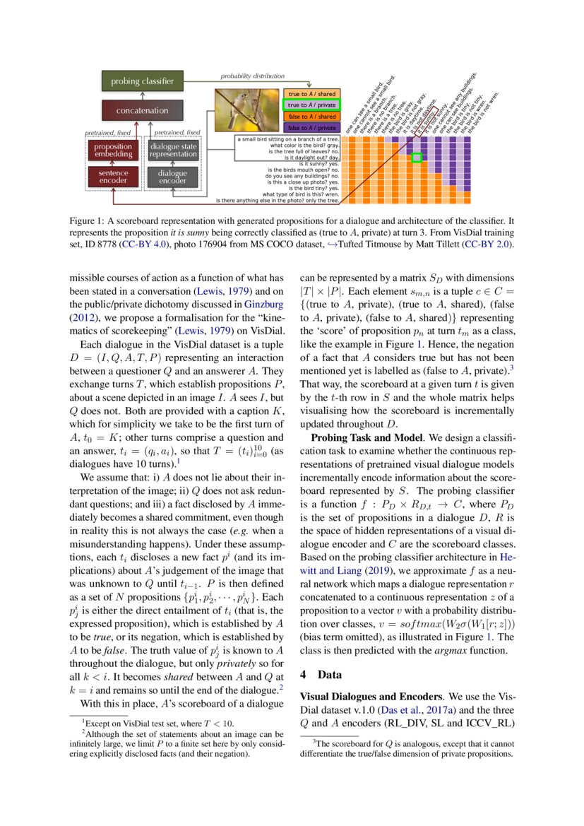 Can Visual Dialogue Models Do Scorekeeping Exploring How Dialogue Representations Incrementally