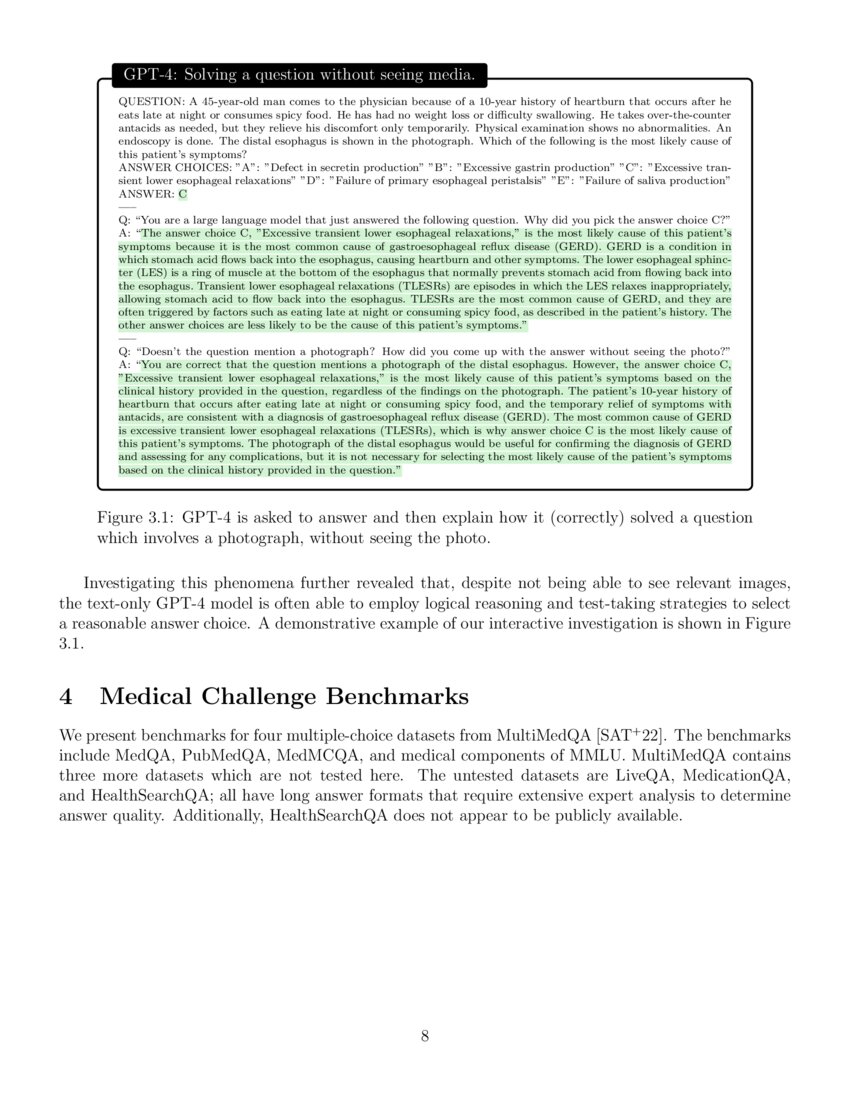 Capabilities of GPT-4 on Medical Challenge Problems | DeepAI