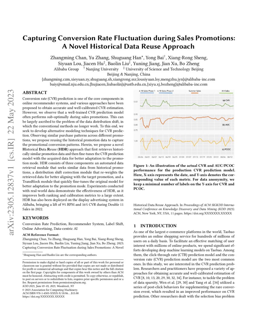 Capturing Conversion Rate Fluctuation during Sales Promotions: A Novel ...
