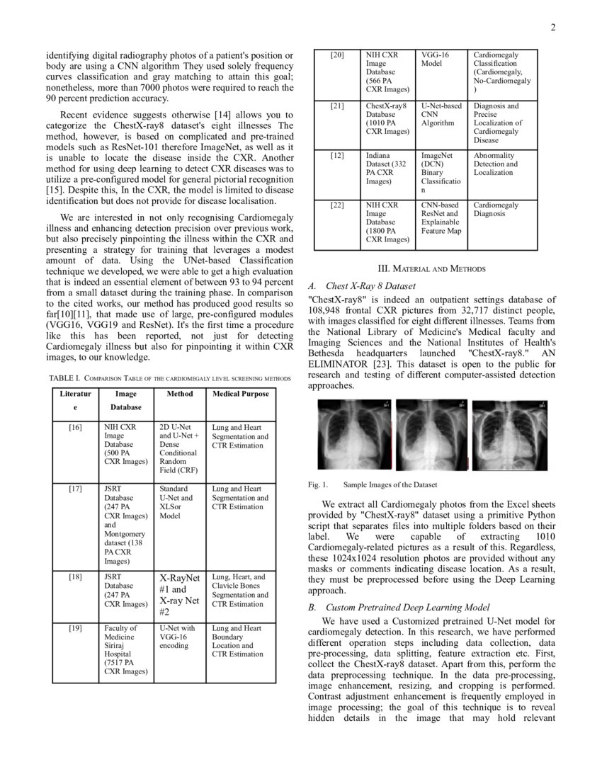 Cardiomegaly Detection Using Deep Convolutional Neural Network With U