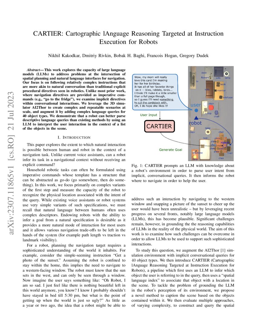CARTIER: Cartographic lAnguage Reasoning Targeted at Instruction ...