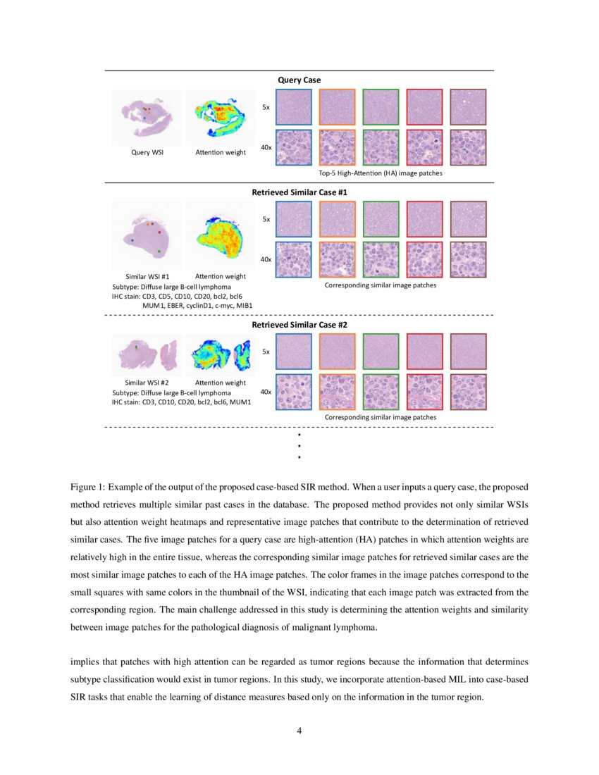 Case-based similar image retrieval for weakly annotated large histopathological images of ...