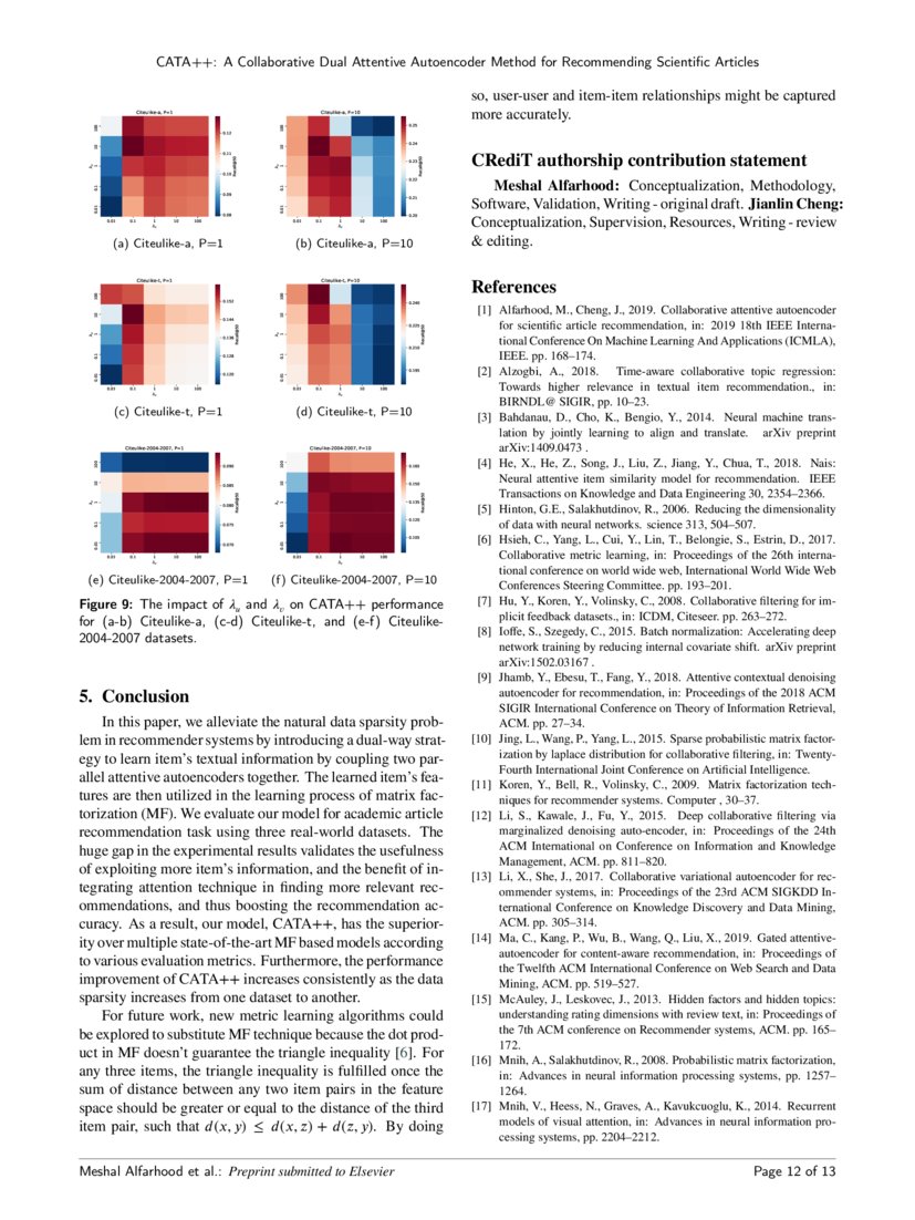 CATA++: A Collaborative Dual Attentive Autoencoder Method for ...