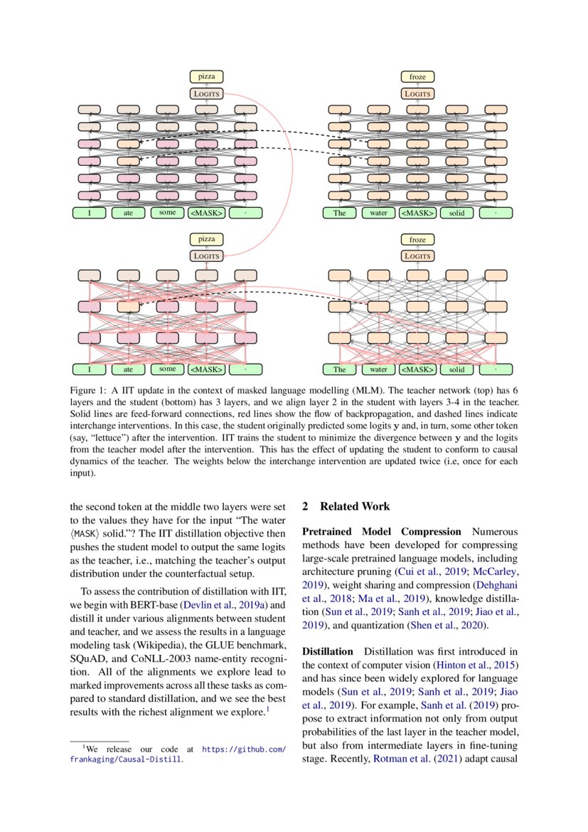 Causal Distillation for Language Models | DeepAI