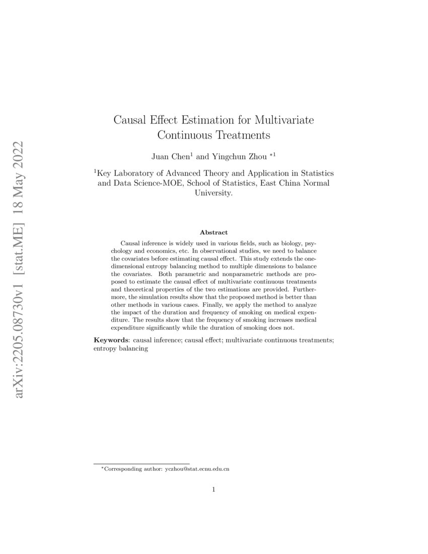 Causal Effect Estimation For Multivariate Continuous Treatments Deepai