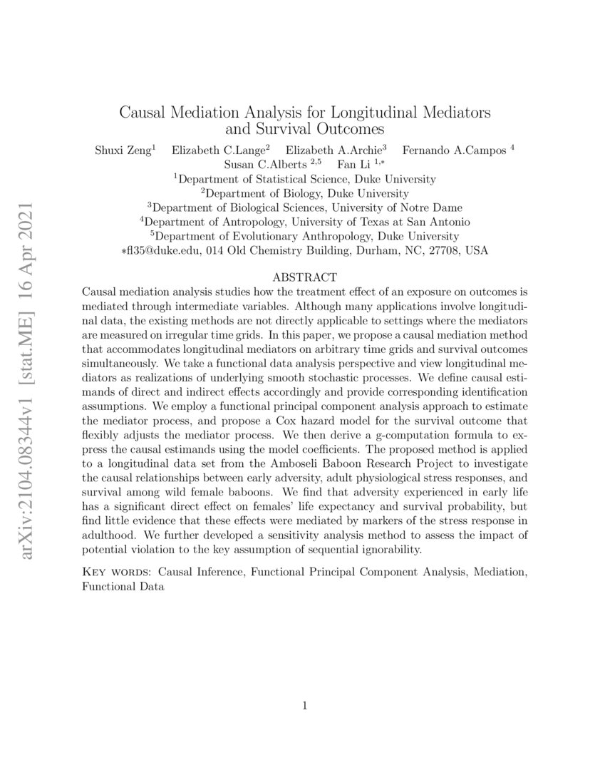 Causal Mediation Analysis For Longitudinal Mediators And Survival