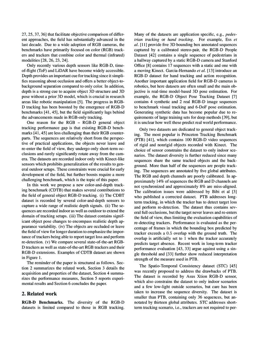 CDTB: A Color and Depth Visual Object Tracking Dataset and Benchmark | DeepAI