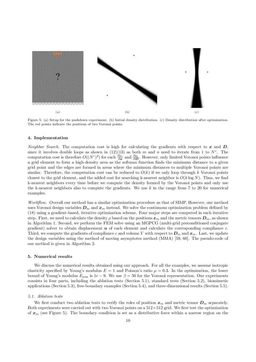 Cellular Topology Optimization On Differentiable Voronoi Diagrams Deepai