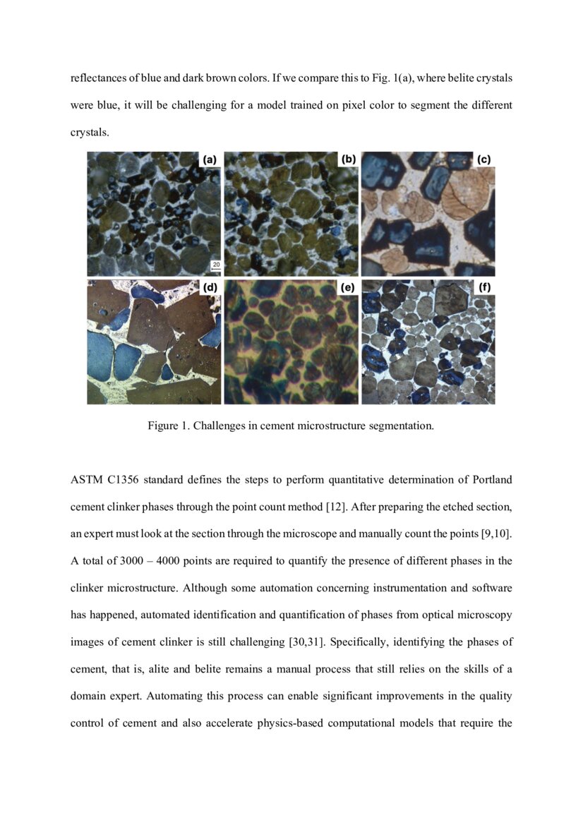 Cementron: Machine Learning the Constituent Phases in Cement Clinker ...
