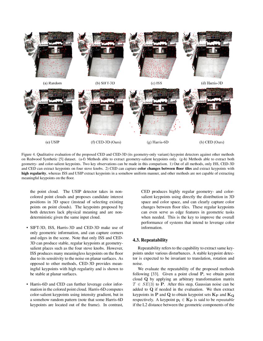 Centroid Distance Keypoint Detector for Colored Point Clouds | DeepAI
