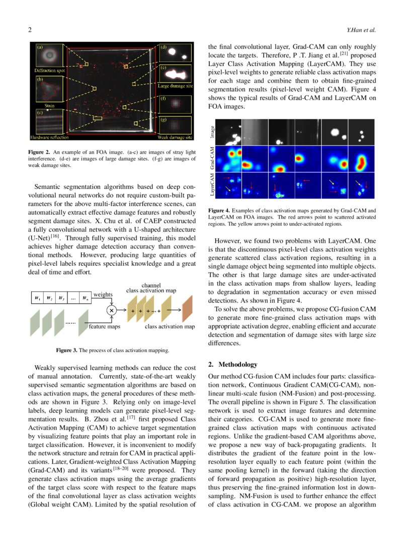 CG-fusion CAM: Online segmentation of laser-induced damage on large-aperture optics | DeepAI