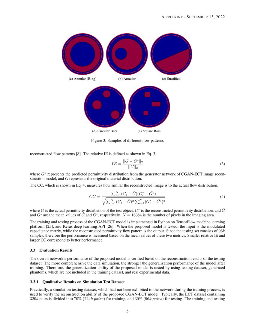 CGAN-ECT: Tomography Image Reconstruction from Electrical Capacitance ...