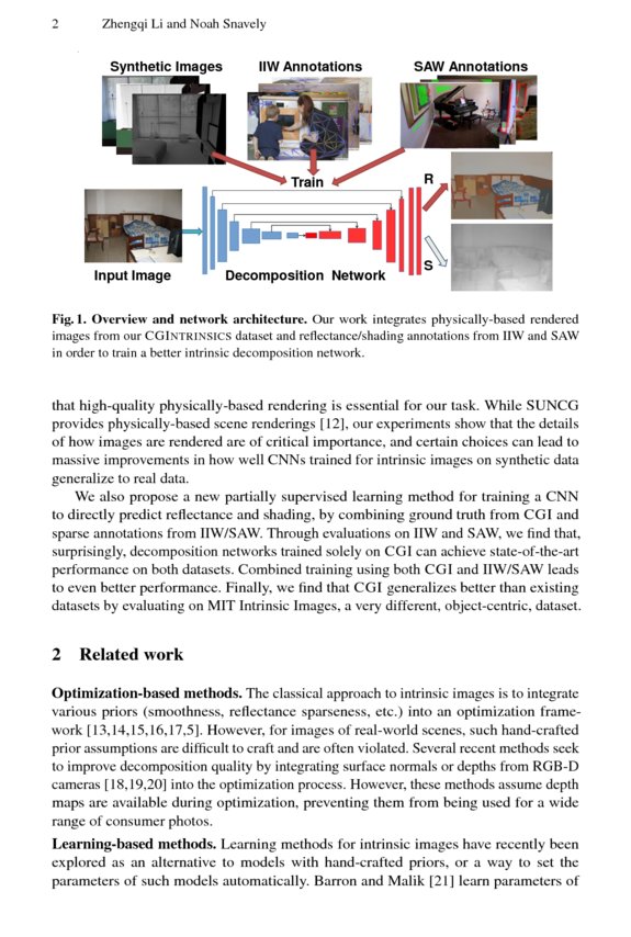Cgintrinsics Better Intrinsic Image Decomposition Through Physically Based Rendering Deepai
