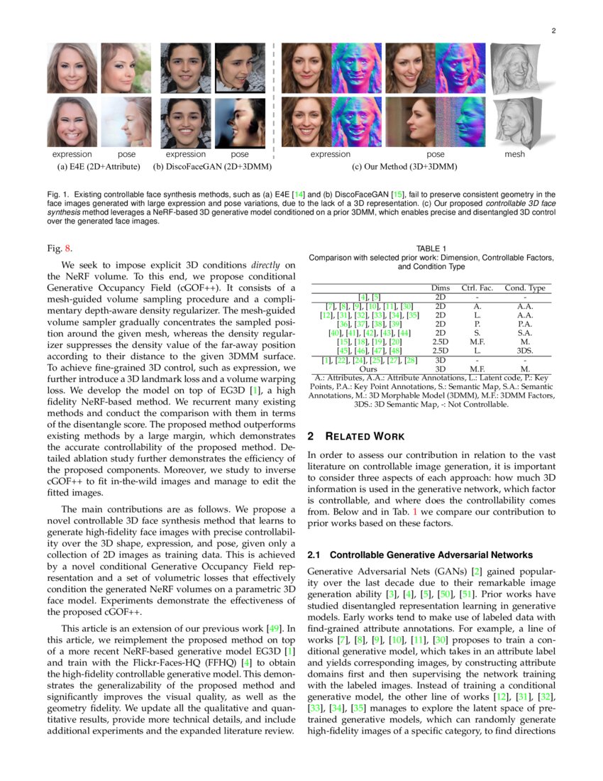 CGOF++: Controllable 3D Face Synthesis with Conditional Generative Occupancy Fields | DeepAI