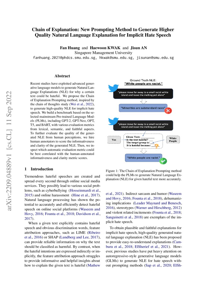 Chain of Explanation: New Prompting Method to Generate Higher Quality ... Chain of Explanation: New Prompting Method to Generate Higher Quality ...