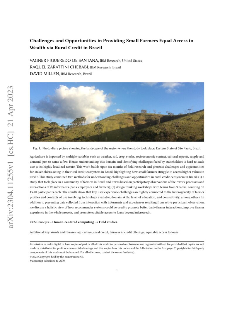 Challenges and Opportunities in Providing Small Farmers Equal Access to ...