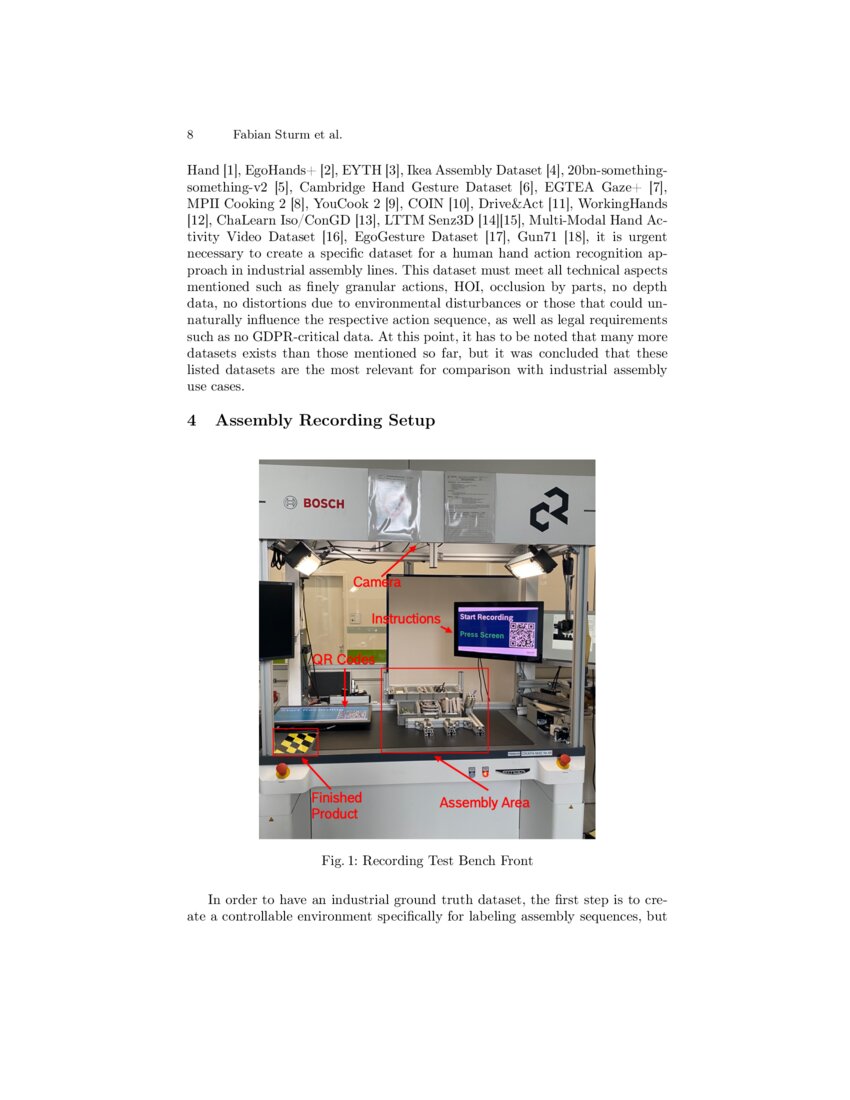 Challenges Of The Creation Of A Dataset For Vision Based Human Hand Action Recognition In