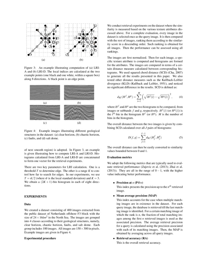 Characterization of migrated seismic volumes using texture attributes ...