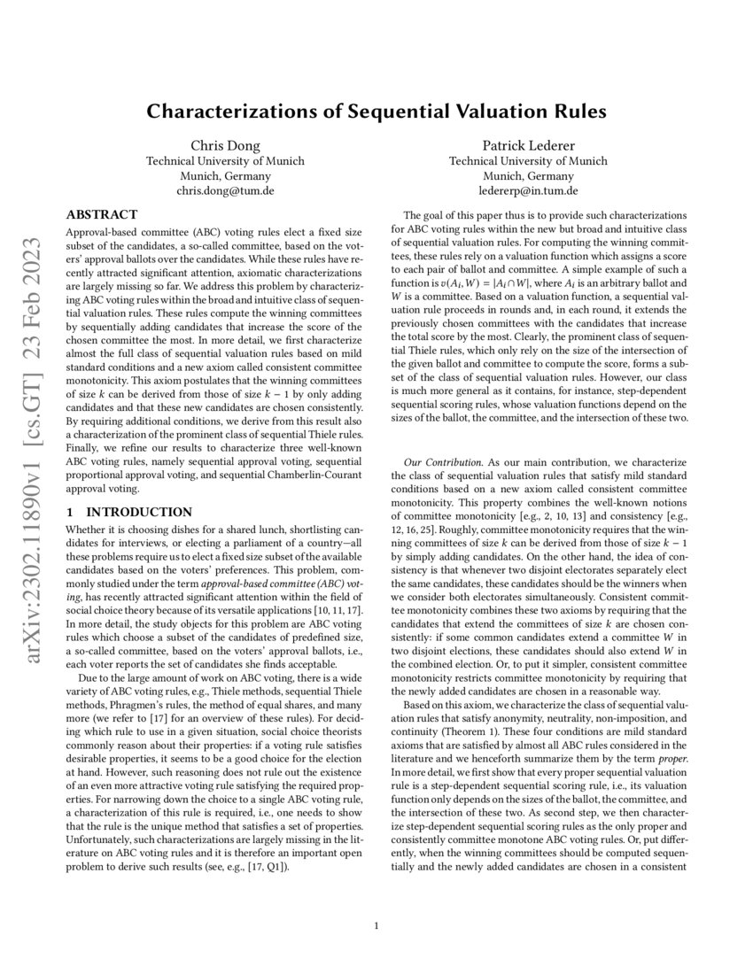 Characterizations of Sequential Valuation Rules | DeepAI