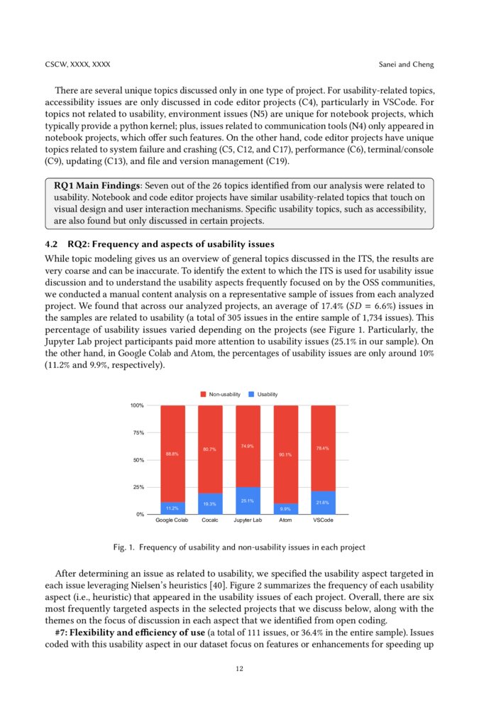 Characterizing Usability Issue Discussions in OSS Projects | DeepAI