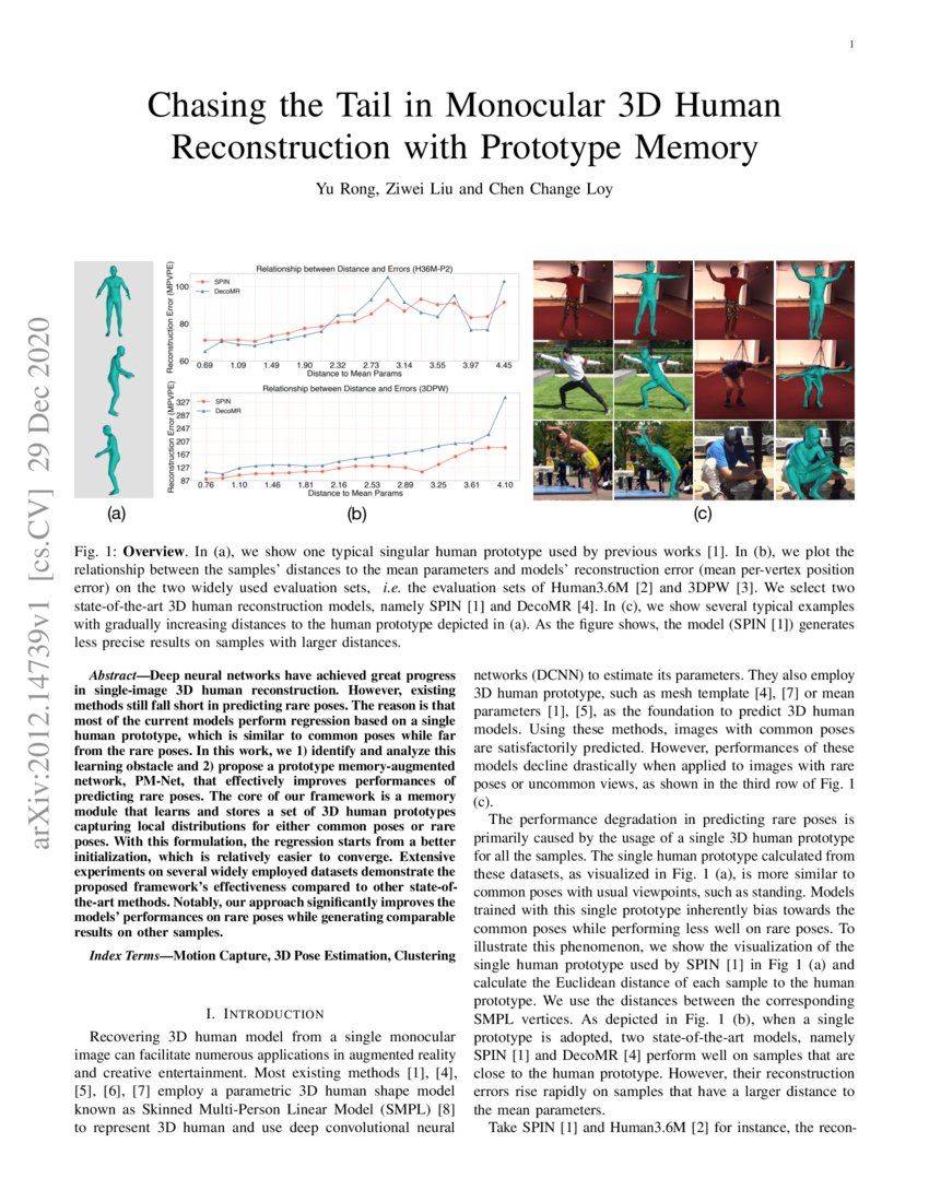 Chasing the Tail in Monocular 3D Human Reconstruction with Prototype ...