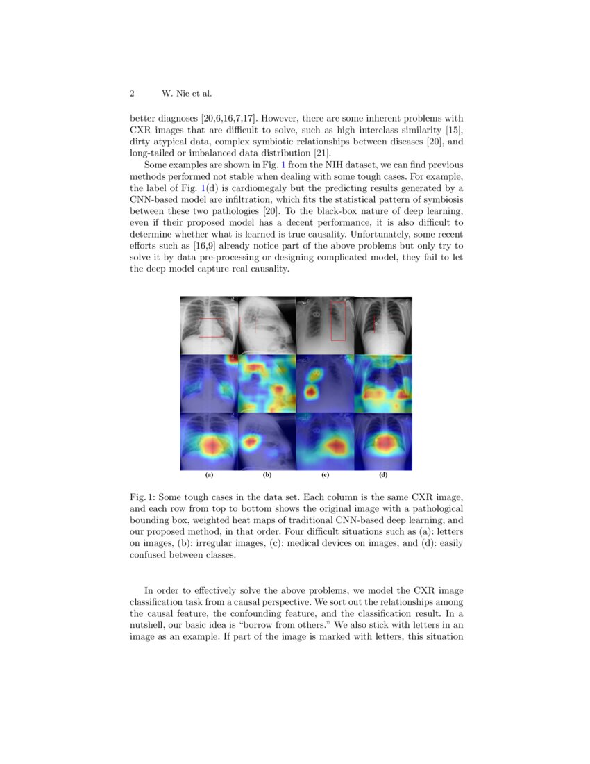 Chest X-ray Image Classification: A Causal Perspective | DeepAI