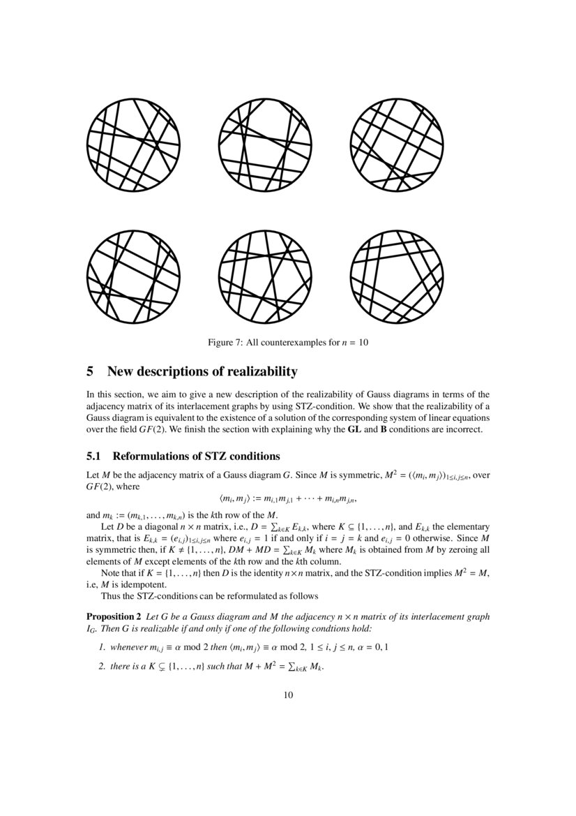 Circle graphs (chord interlacement graphs) of Gauss diagrams ...