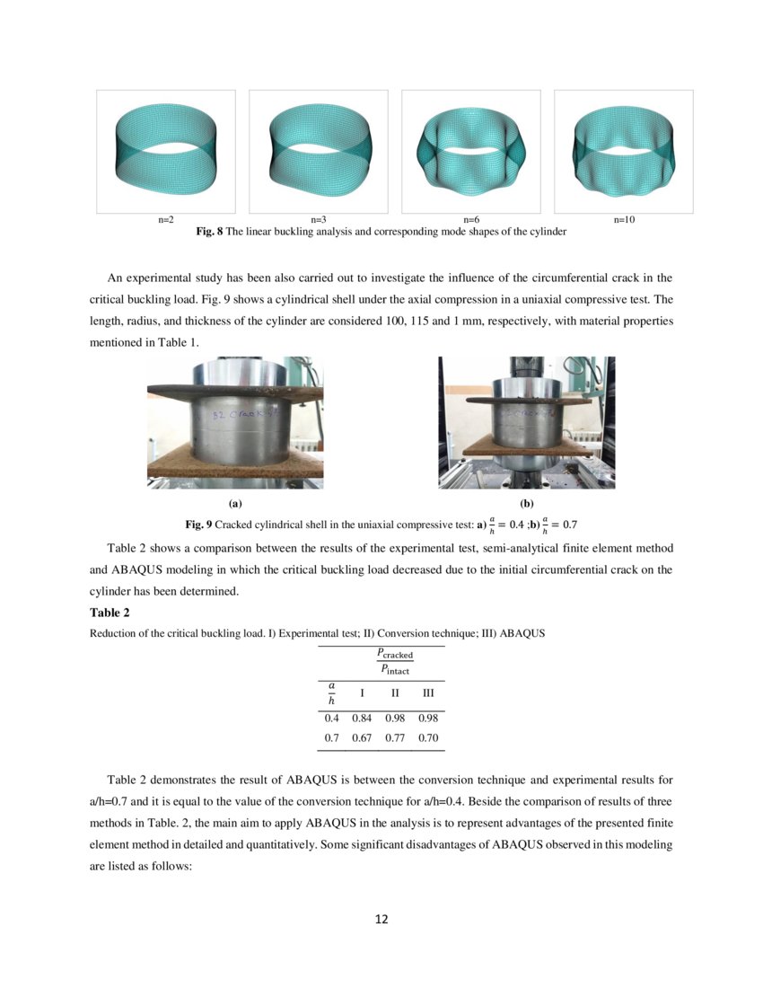 Circumferential Crack Modeling of Thin Cylindrical Shells in Modal ...