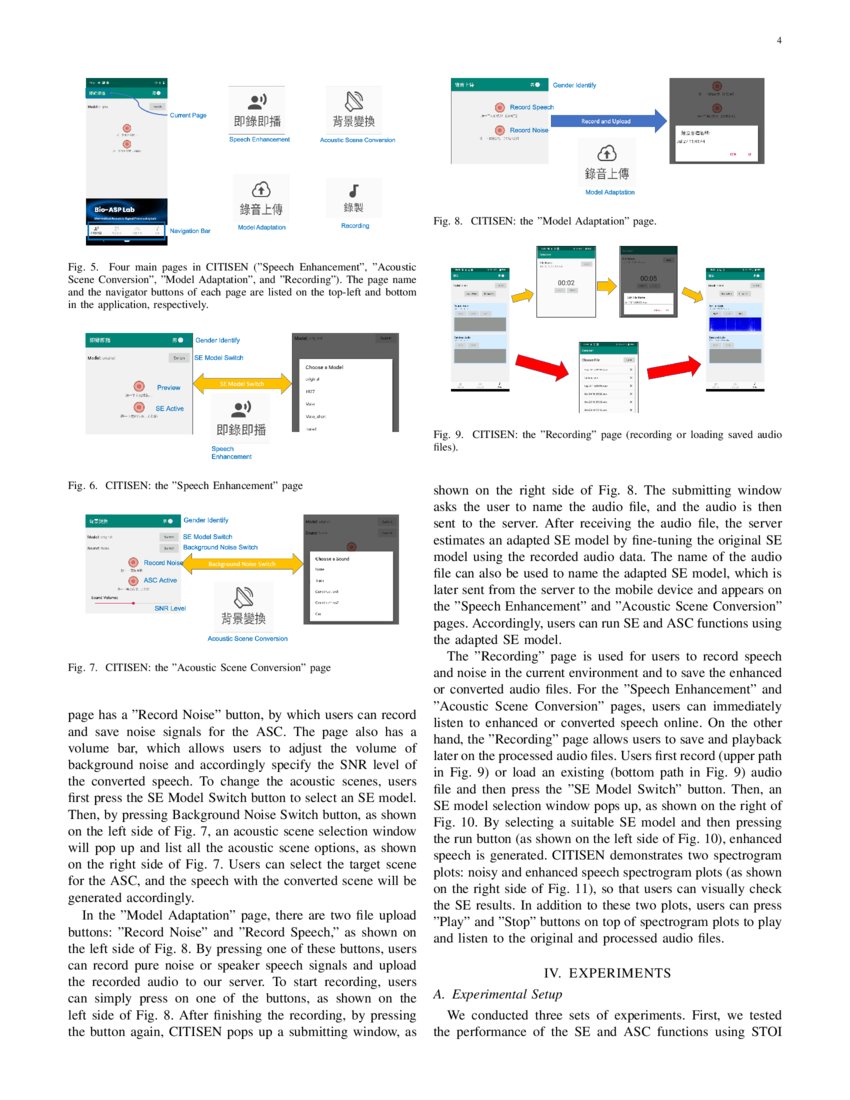 CITISEN: A Deep Learning-Based Speech Signal-Processing Mobile ... CITISEN: A Deep Learning-Based Speech Signal-Processing Mobile ...