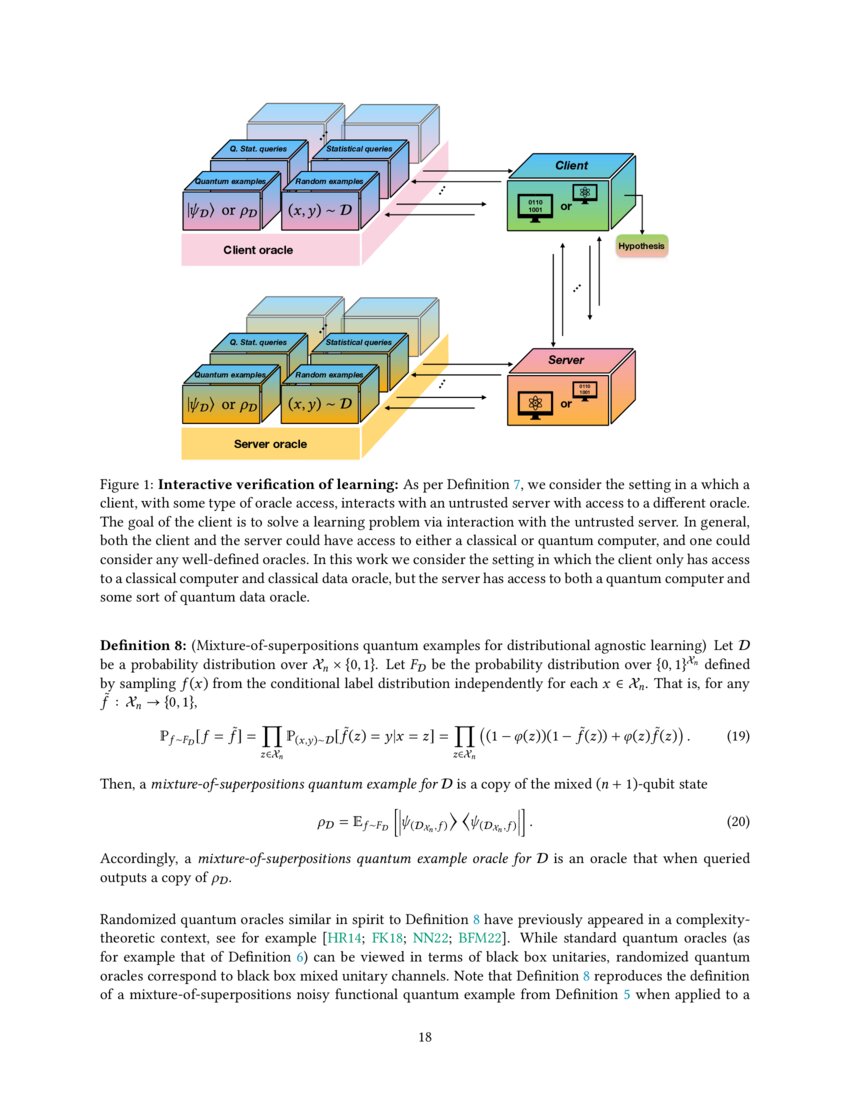 Classical Verification of Quantum Learning | DeepAI