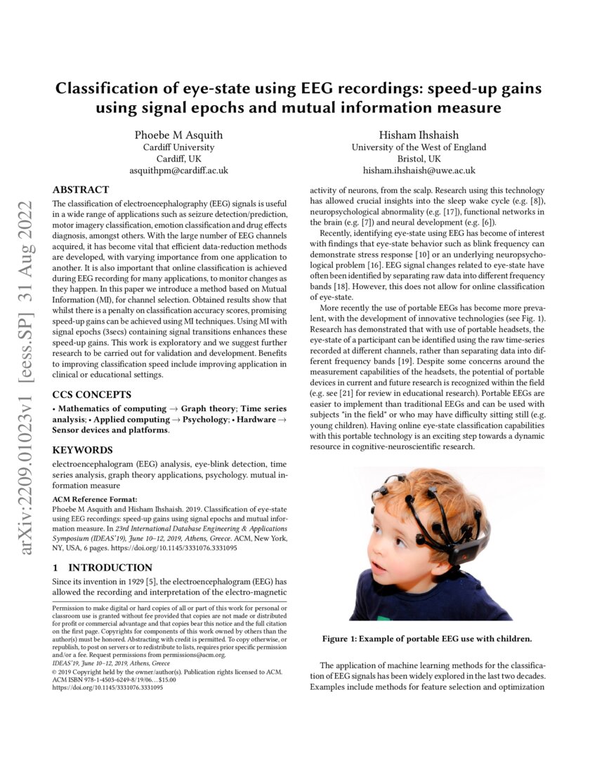Classification of eye-state using EEG recordings: speed-up gains using ... Classification of eye-state using EEG recordings: speed-up gains using ...