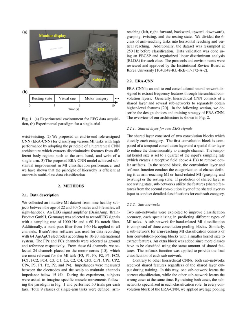 Classification of High-Dimensional Motor Imagery Tasks based on An End ...