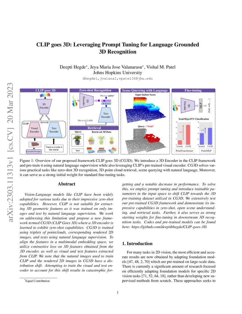CLIP goes 3D: Leveraging Prompt Tuning for Language Grounded 3D ...