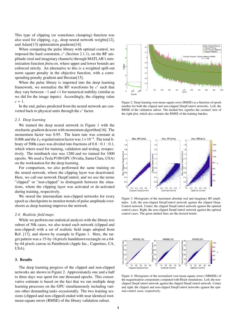 Clipped DeepControl: deep neural network two-dimensional pulse design ...