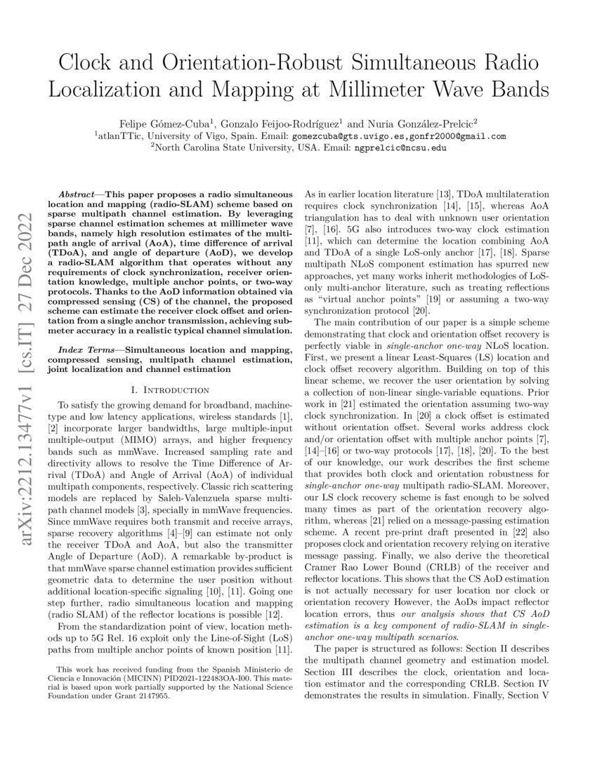 Clock and Orientation-Robust Simultaneous Radio Localization and ... Clock and Orientation-Robust Simultaneous Radio Localization and ...