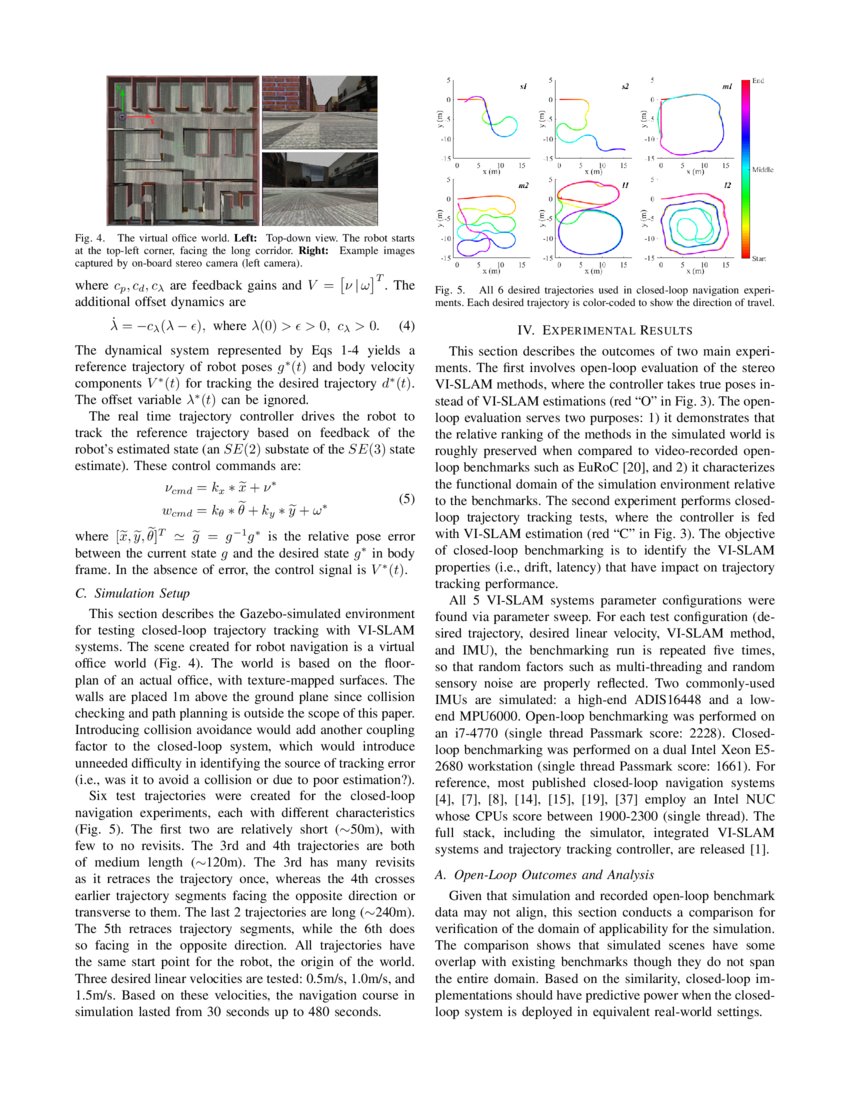 Closed-Loop Benchmarking of Stereo Visual-Inertial SLAM Systems ...