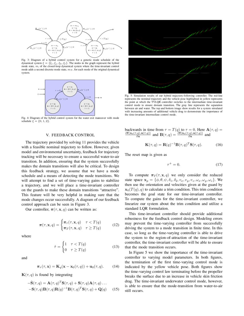 Closed-Loop Control of a Delta-Wing Unmanned Aerial-Aquatic Vehicle | DeepAI