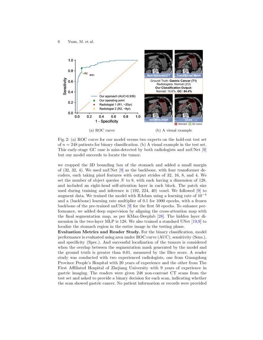 Cluster Induced Mask Transformers For Effective Opportunistic Gastric Cancer Screening On Non