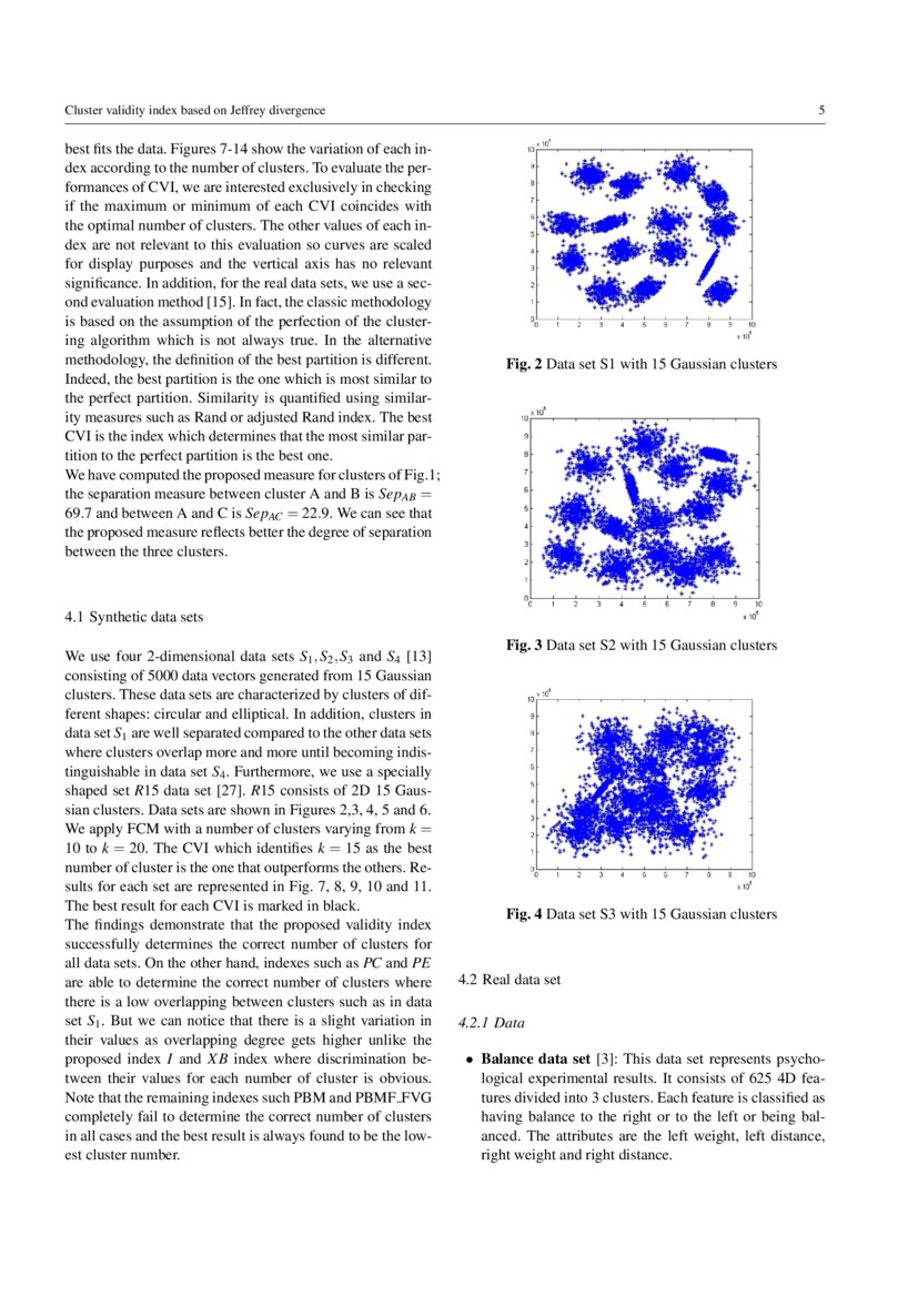Cluster validity index based on Jeffrey divergence | DeepAI