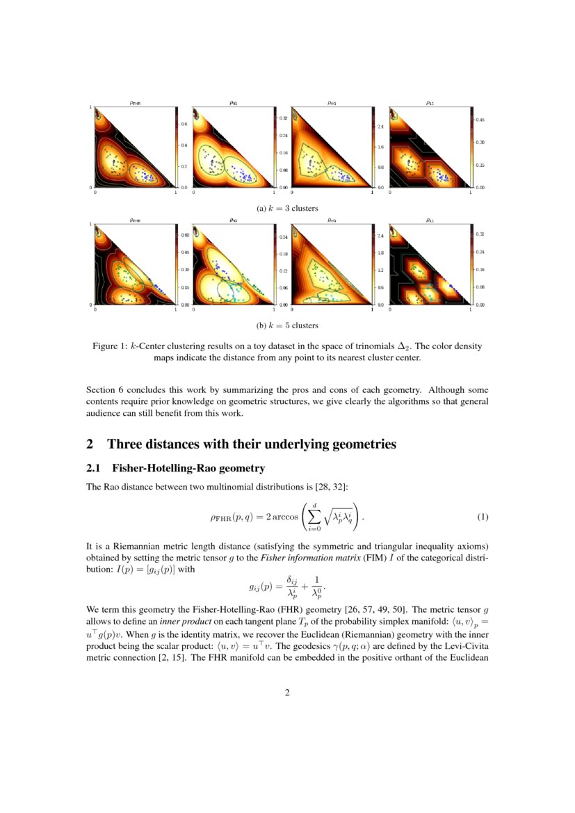 Clustering in Hilbert simplex geometry | DeepAI