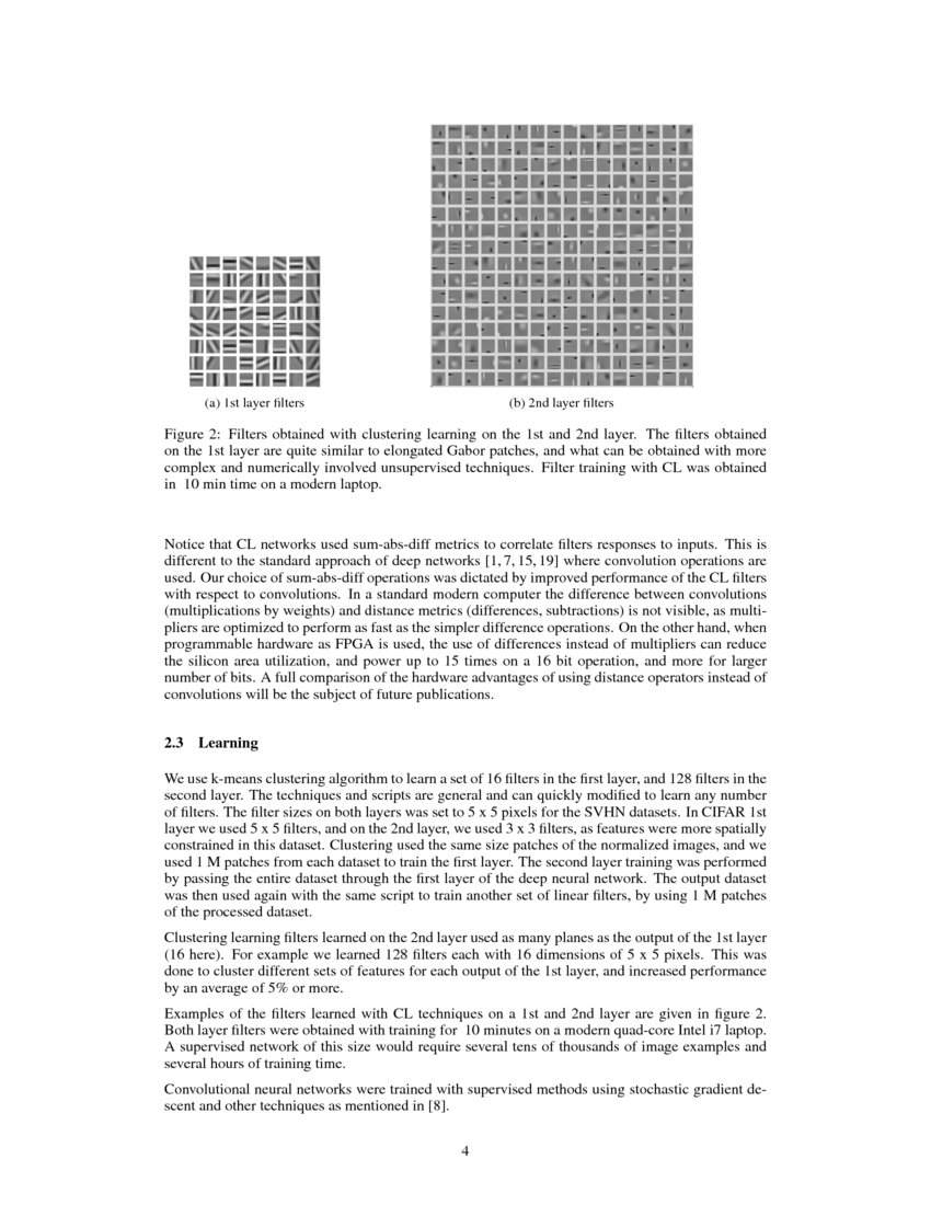 Clustering Learning For Robotic Vision Deepai 