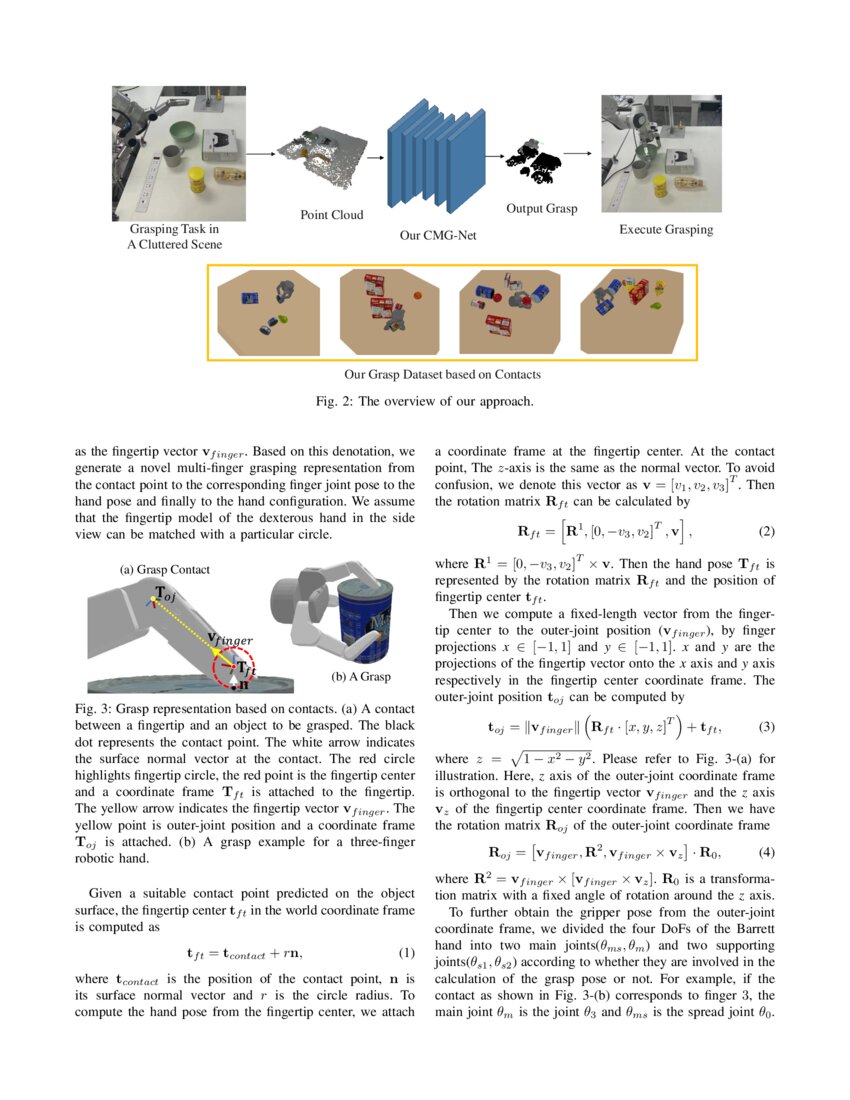 CMG-Net: An End-to-End Contact-Based Multi-Finger Dexterous Grasping ...