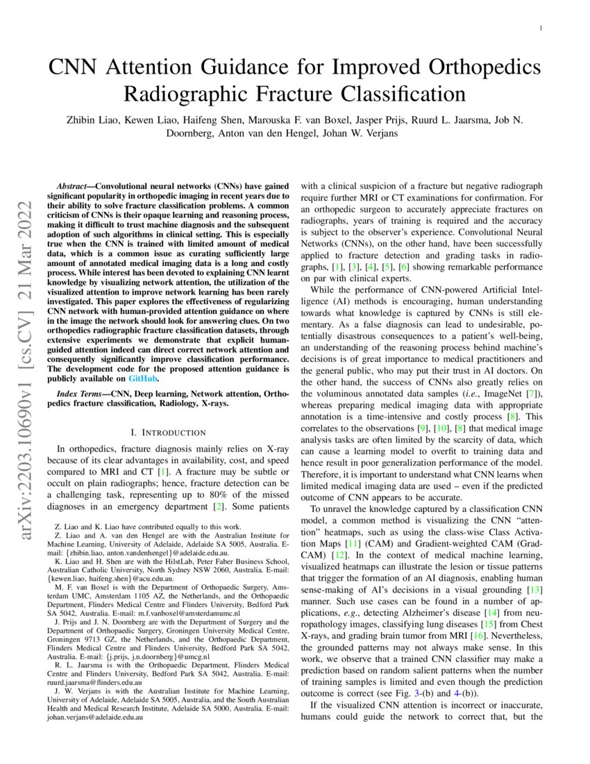Cnn Attention Guidance For Improved Orthopedics Radiographic Fracture
