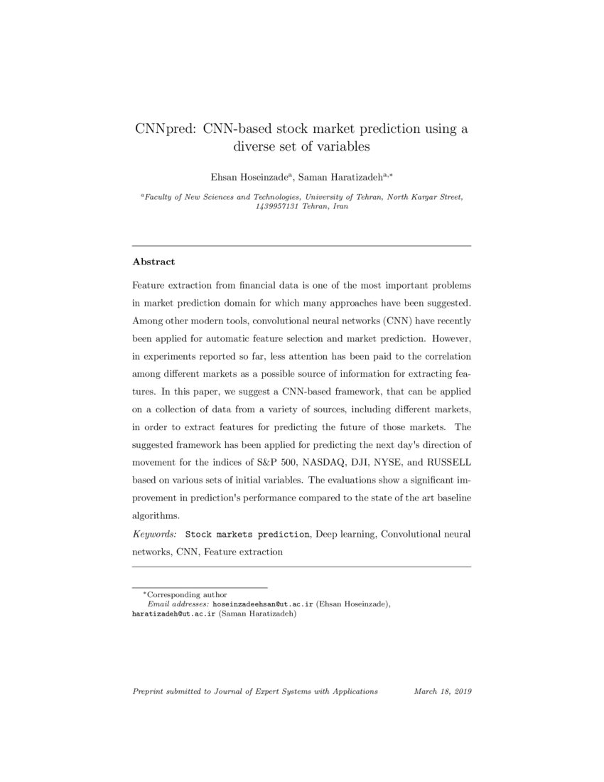 CNNpred: CNN-based stock market prediction using a diverse set of ...