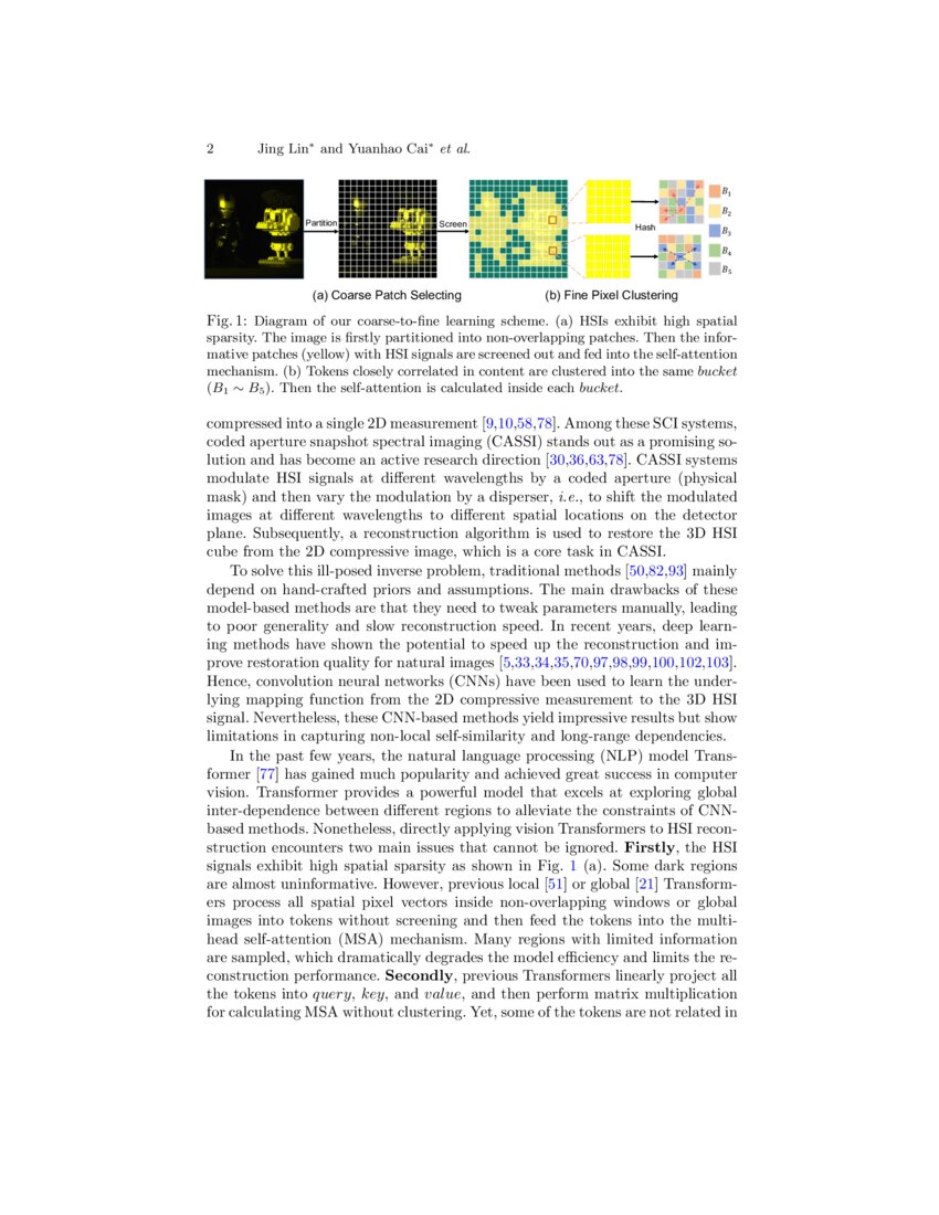 Coarse-to-Fine Sparse Transformer for Hyperspectral Image ...
