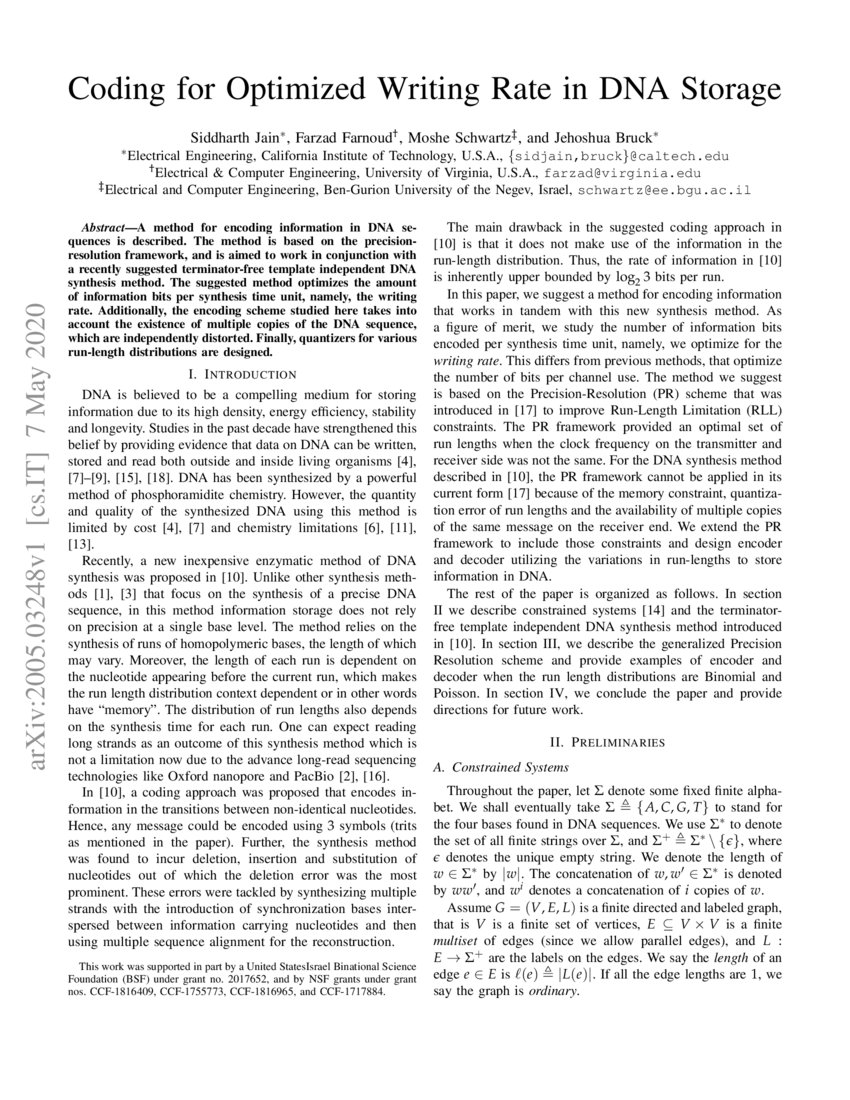 Coding for Optimized Writing Rate in DNA Storage | DeepAI